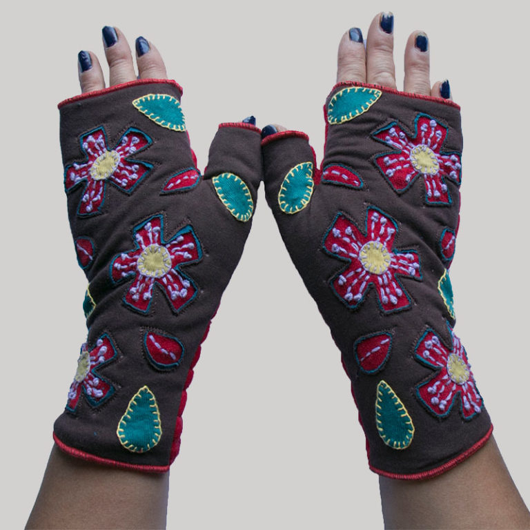 Glove embroidery & hand stitching. - Garments Nepal