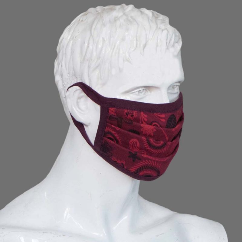 Cotton printed jersey fabric face mask. - Garments Nepal