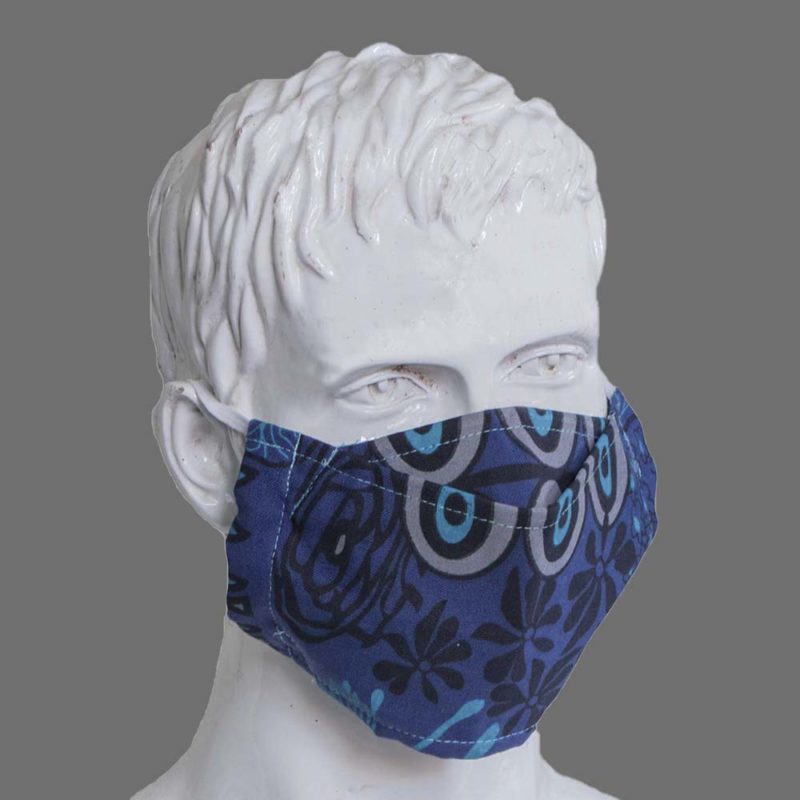 cotton fabric printed mask with filter pocket. - Garments Nepal